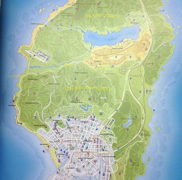 Grand Theft Auto V Map Leaked (Because Surprises Are Lame) - Exophase.com